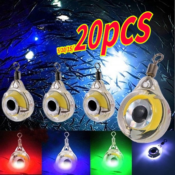 5/10/15/20Pcs Fishing Lights Night Fluorescent Glow LED Underwater ...