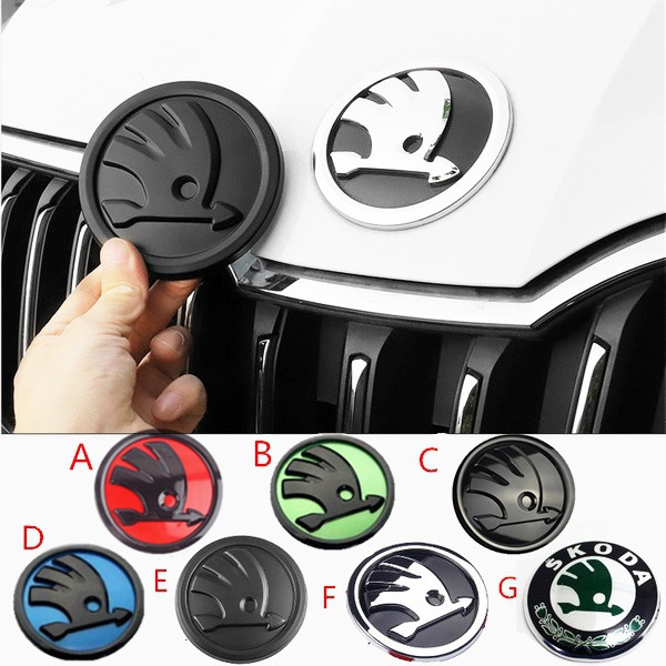 High quality Skoda 90mm/80mm logo badge for FABIA OCTAVIA RAPID ...