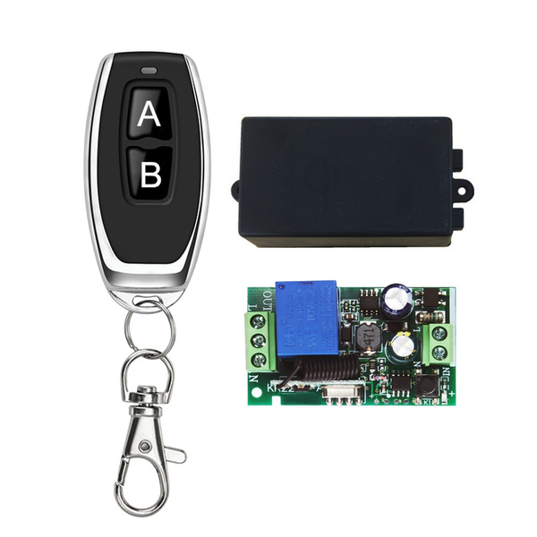 AC 110V 220V 1CH Relay Wireless RF Remote Control Switch Receiver with ...