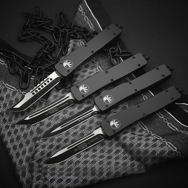 New Microtech UT70 Switch Knife OTF Safety Cutting Knife Aviation ...