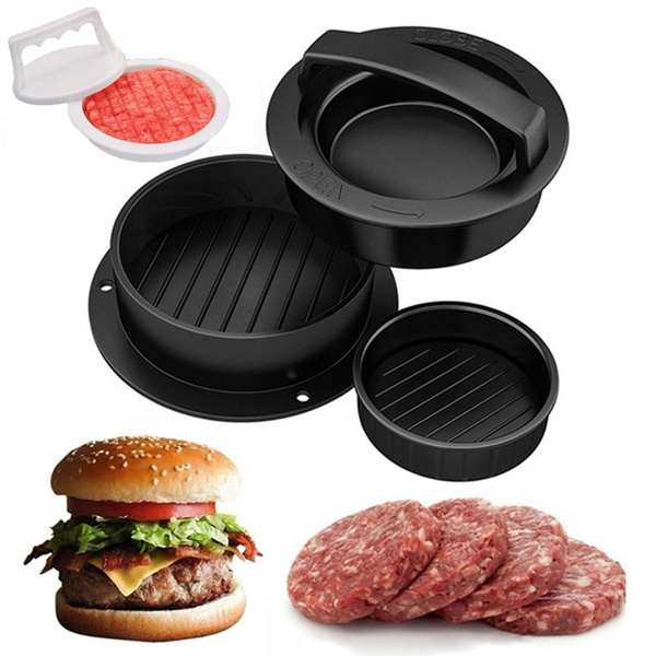 New Kitchen Round Shape Burger Press Food-Grade ABS Hamburger Meat ...