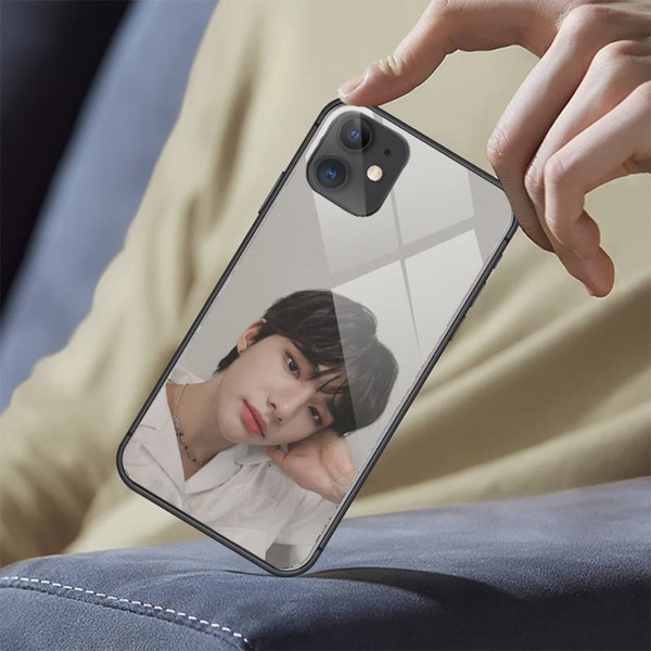 Kpop Stray Kids Hwang hyunjin Tempered Glass Phone Case Cover For ...