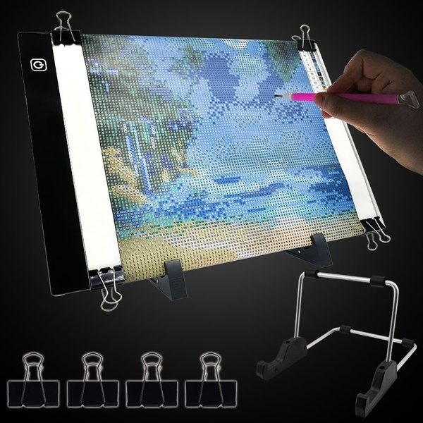 New Ultra-Thin Portable LED Light Box Tracing Drawing Light Pad Table ...