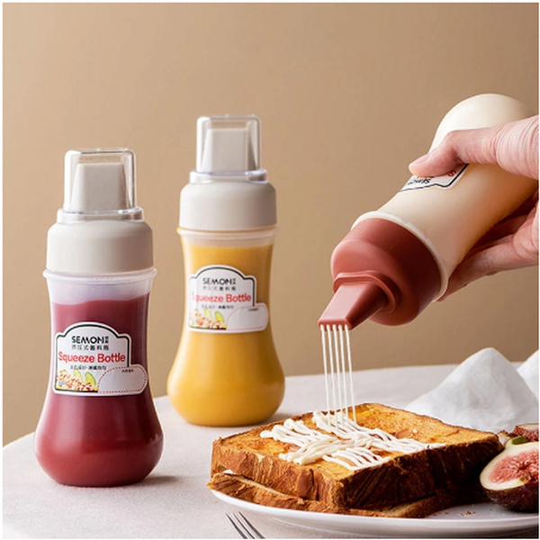 5 Hole Kitchen Bottle Condiment Kitchen Cooking Tools with Leak Proof ...