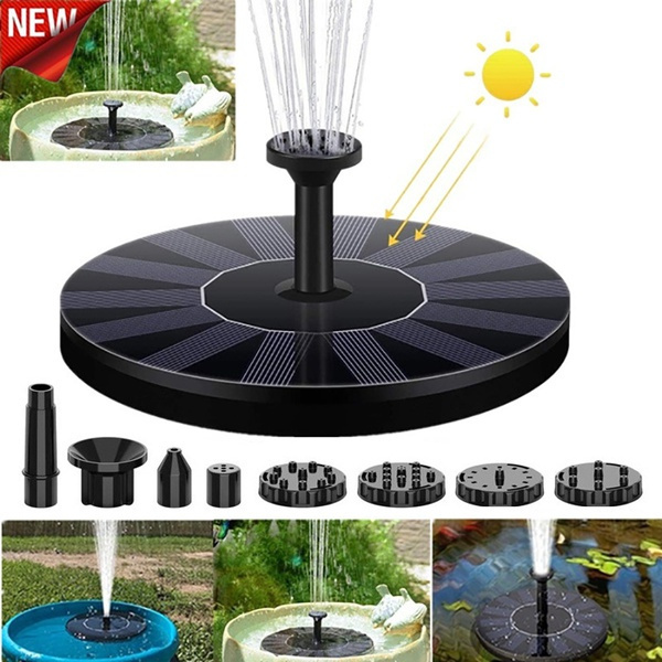 Mini Solar Water Fountain Pool Waterfall Fountain Garden Decoration ...