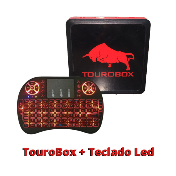 Smart TV,B0X TouroBox 8gb 4K Wifi sem M3NS4LlD4D3 + Teclado Wireless ...