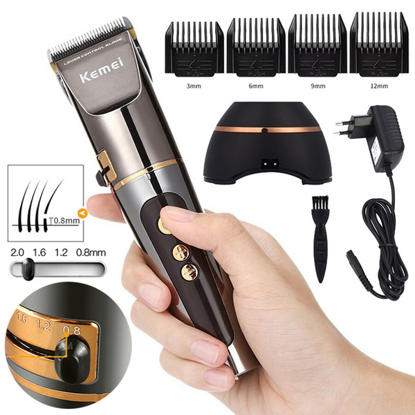 Professional Electric Hair Clippers Adjustable LCD Display Powerful ...