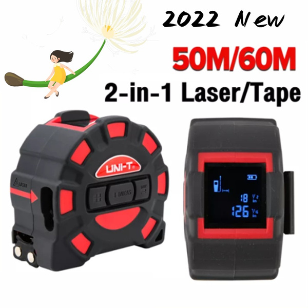 2022 New UNI-T Laser Tape Measure 50M/60M Digital Rangefinder ...