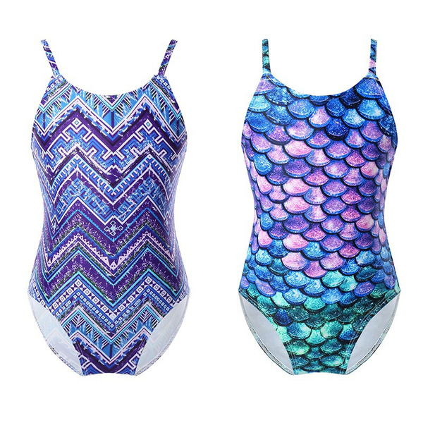 Girls One Pieces Swimsuit Cute Swimwear Bathing Suits 2-12 Years | Wish