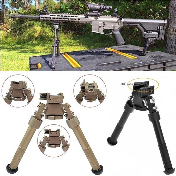 Tactical 6.5 -9 QD Extendable Foldable Rifle Bipod with Picatinny RIS ...