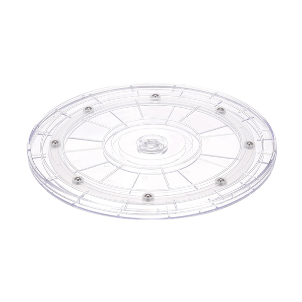 9inch Rotating Swivel Stand with Steel Ball Lazy Susan Turntable Clear ...