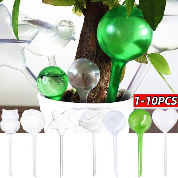 1-10pcs Automatic Plant Self Watering Water Feeder Plastic PVC Ball ...