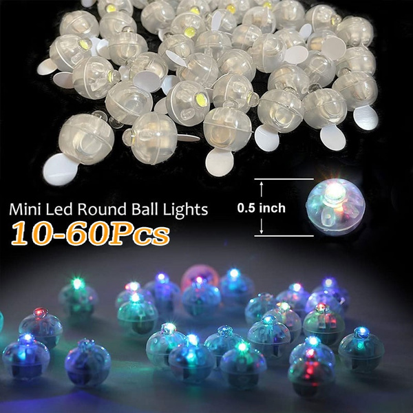 10/20/30/40/50/60PCS LED Balloon Light Mini Ball Light Waterproof Micro ...