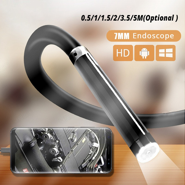 7mm Endoscope 3-in-1 or Micro USB Flexible Cable Car Pipe Inspection ...