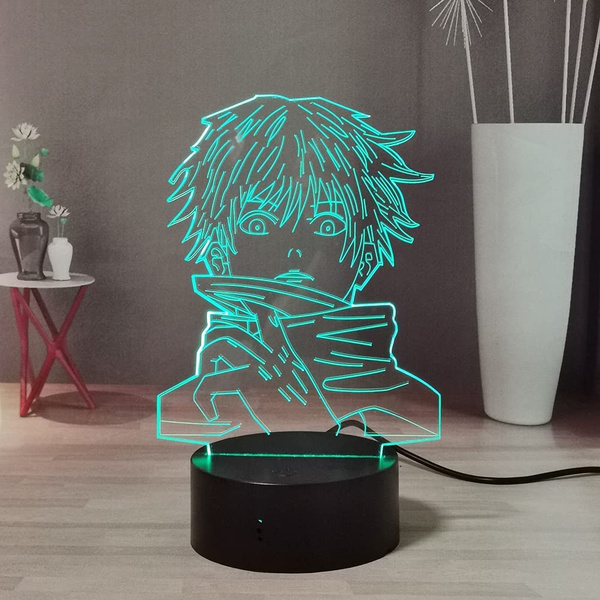 Satoru 3d Light Anime Desk Lamp Jujutsu Kaisen Yuji Itadori Touch And Remote Led Night Light For