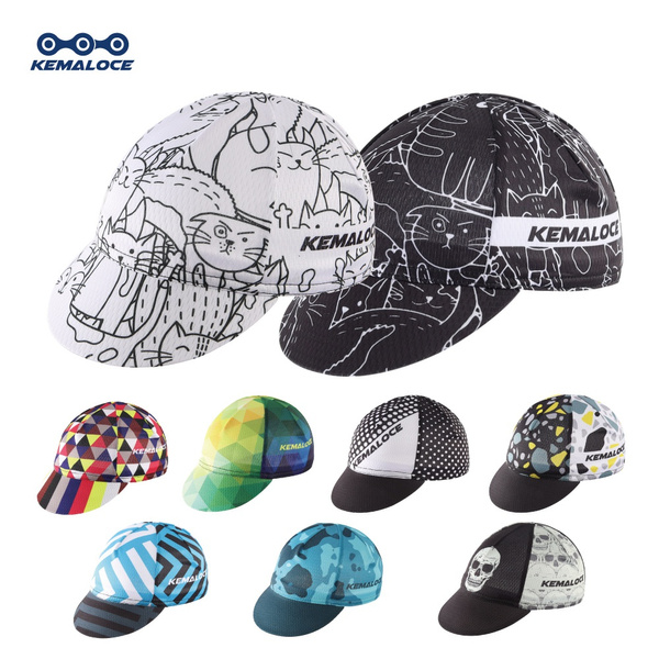 KEMALOCE Summer Cycling Cap Funny Cartoon Car Bicycle Cap Polyester UV ...