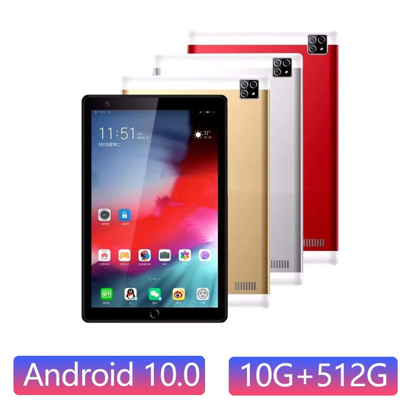 Newest 10G+512G 8 inch Tablet Pc Android 10.0 GPS WIFI Game Tablet ...