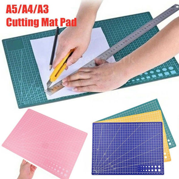 A3 A4 5 PVC Cutting Mat Workbench Patchwork Cut Pad Sewing Manual DIY ...