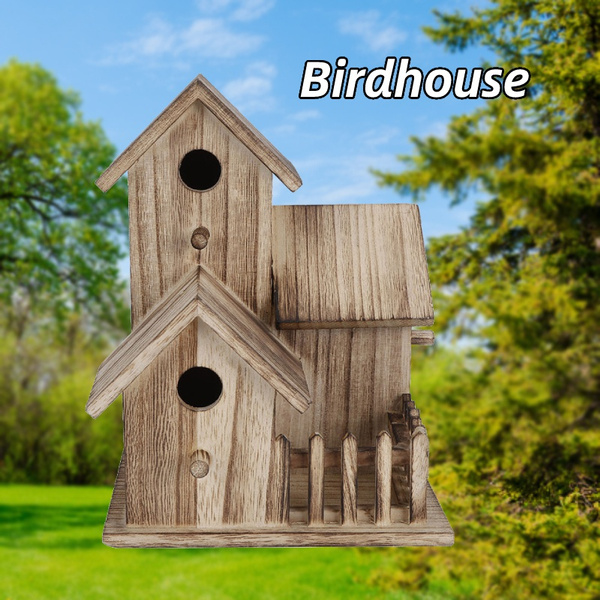 Bird Rest Shelter, Wooden Bird Nesting Box Birdhouse Shelter Bird Stand ...