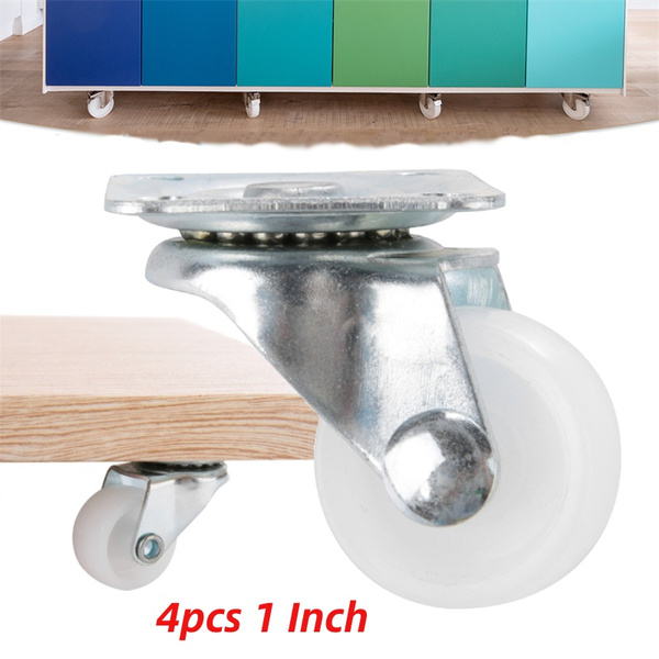 1 Inch Caster Wheels Single Wheel Swivelcasters With Rubber Base Ball ...