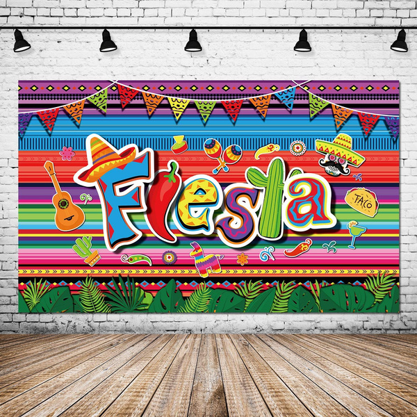 Summer Fiesta Party Decorations Mexican Theme Photography Backdrop ...