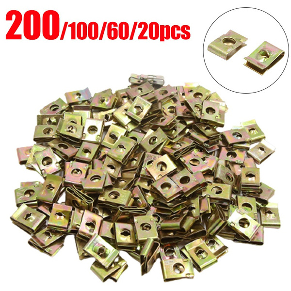 200/100/60/20Pcs Bronze Tone Metal Motorcycle Fairing Bolts U-Type ...
