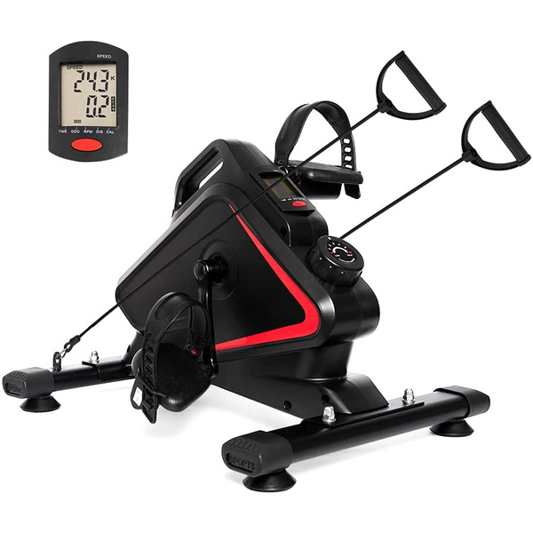 Under Desk Elliptical Trainer, Adjustable Resistance Peddler Mini Bike ...