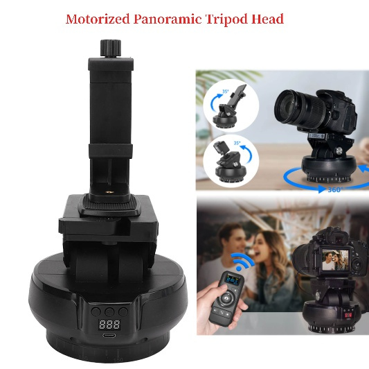 Auto Motorized Rotating Panoramic Head Remote Control Pan Tilt Video ...