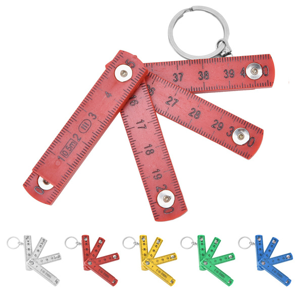 2Pcs Portable 0.5m Foldable Ruler With Key For Carpentry Laying Tiles ...