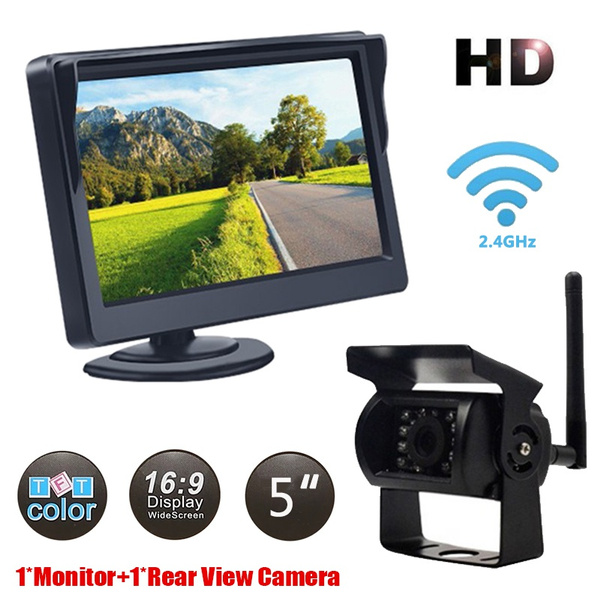 5 Inch Color Screen Wireless Car Reverse Monitor with Waterproof Night ...