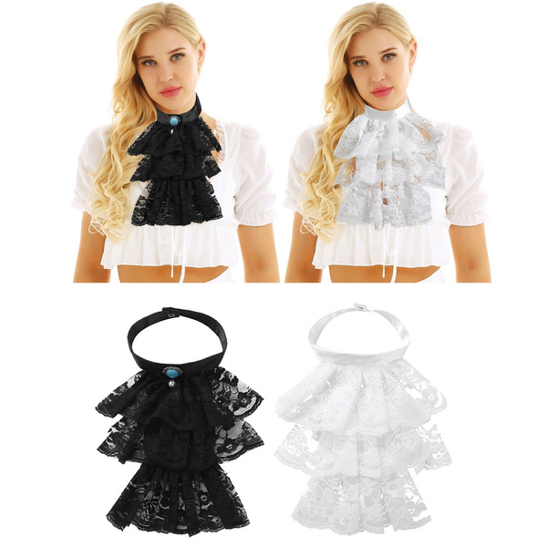 Fake Collar Victorian Renaissance Detachable Collar Shirts Ruffled ...