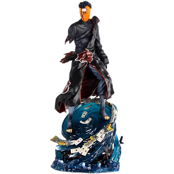 35cm CW Hokage Akatsuki Battle Damage Version Uchiha Obito Tobi Figure ...