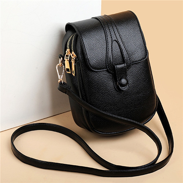 Women Pu Leather Crossbody Shoulder Bags Retro Handbags Purses Ladies ...