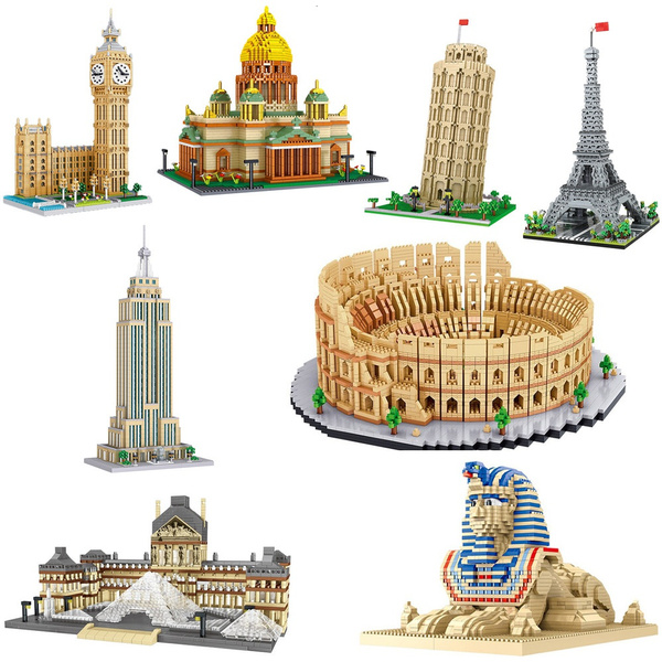 World Architecture Colosseum Leaning Tower Louvre Museum Cathedral ...