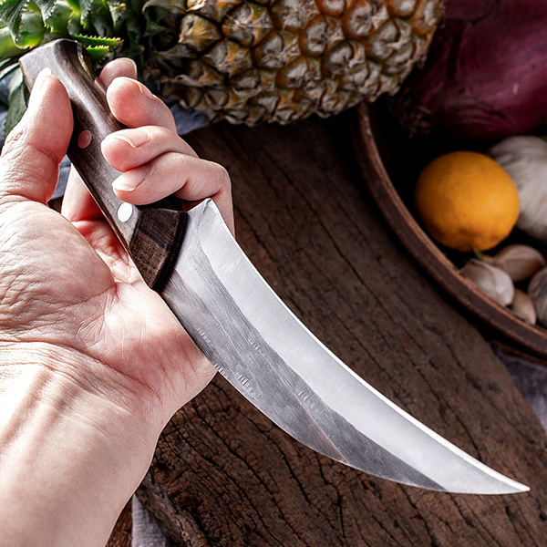 Kitchen Knife Forged High Carbon Steel Sharp Cleaver Forged Meat Bone ...