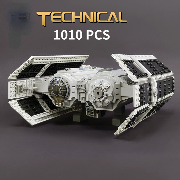1010 Pcs Star Plan High-tech Space Tie Bomber Moc Fighter Brick ...