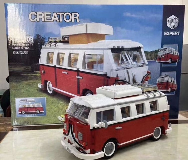 1354PCS T1 Camper Bricks Van Car Bluding Blocks High-techc Ideas Bus ...