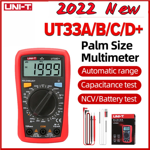 2022 New UNI-T digital multimeter UT33A+UT33B+UT33C+UT33D+ automatic voltage current resistance ...