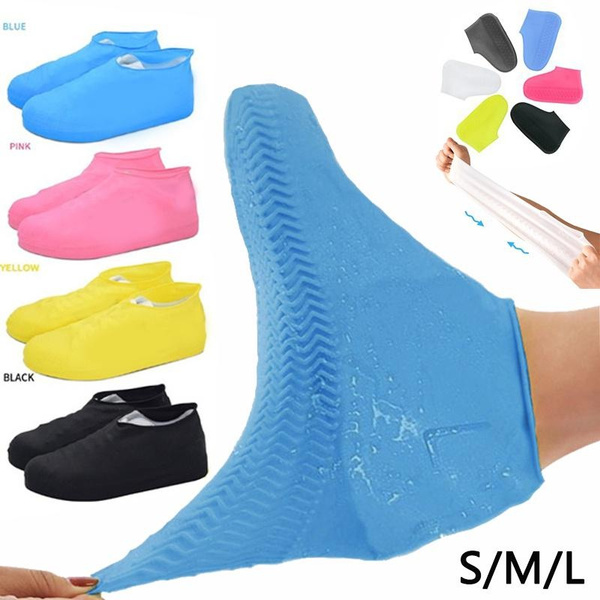 1 Pair of Unisex Silicone Shoe Covers Non-Slip Thickened Wear-Resistant ...