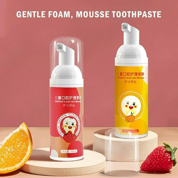 Children Toothpaste Swallowable Mousse Foam Household Daily Toothpaste ...