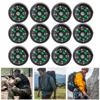 12Pcs Pocket Compass 20mm Lightweight Mini Pocket Oil Filled Compass ...