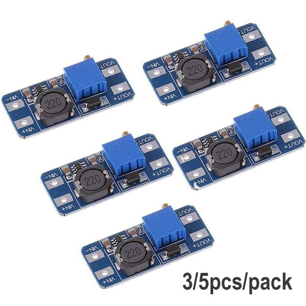 3/5PCS Step Up Voltage Regulator MT3608 2A Step Up Boost Converter DC ...