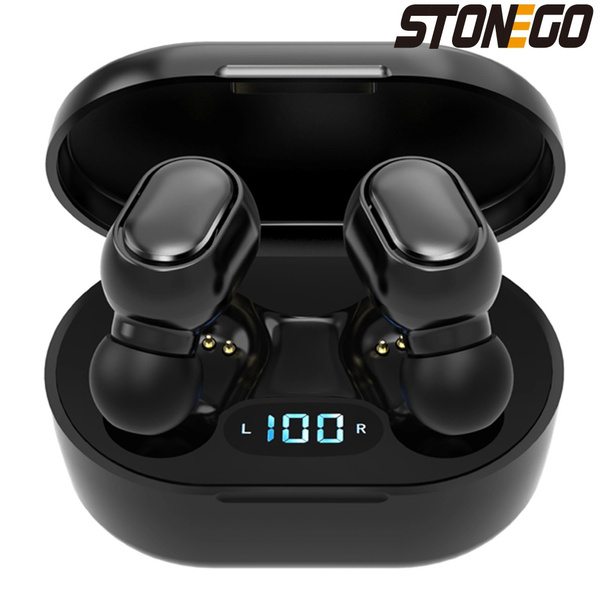 STONEGO Pack of 1 New TWS Bluetooth 5.0 Touch Digital Display Wireless ...