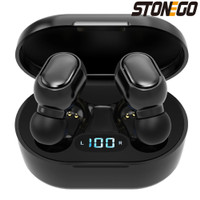 STONEGO Pack of 1 New TWS Bluetooth 5.0 Touch Digital Display Wireless ...