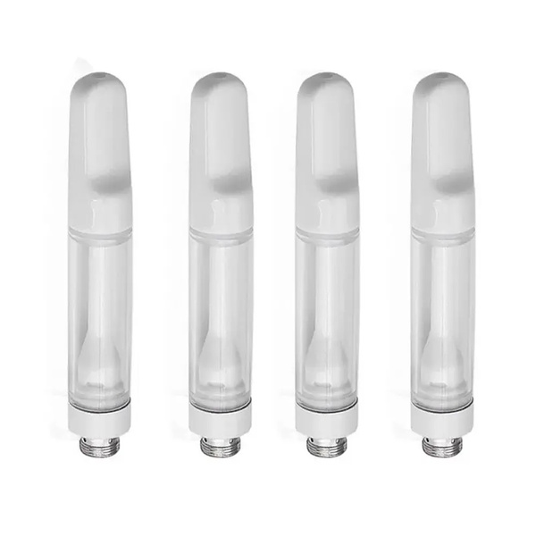 5/10Pcs Full Ceramic Cartridges 1.0ml Press on Drip Tips Carts Glass ...