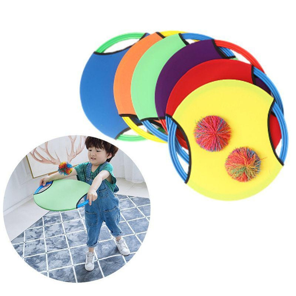 New Children Elastic Bouncing Ball Toy Racket Sport Kindergarten Sports ...