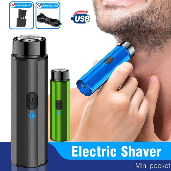 Mini Washable Electric Shaver for Men Portable Electric Razor Beard ...
