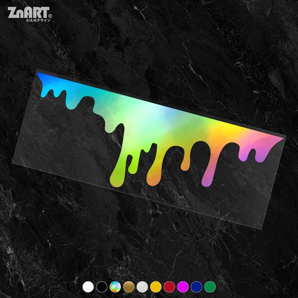 1PC Racing Styling Reflective Red Murderous Taillights Dripping Blood ...