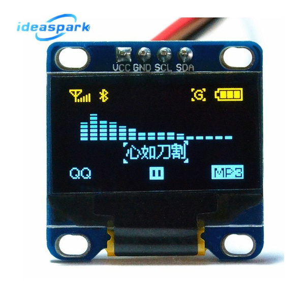 0.96" OLED SSD1306 I2C IIC SPI Serial 128X64 LCD Display 4 Pin Font ...