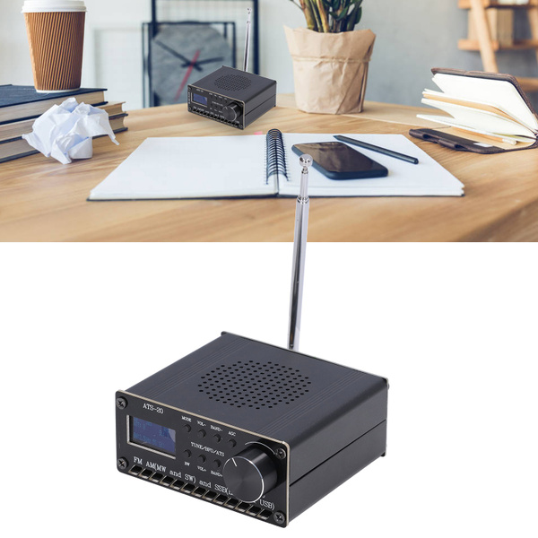 NEW Radio Full Band Receiver DSP FM AM SSB Si4732 Portable Rechargeable ...